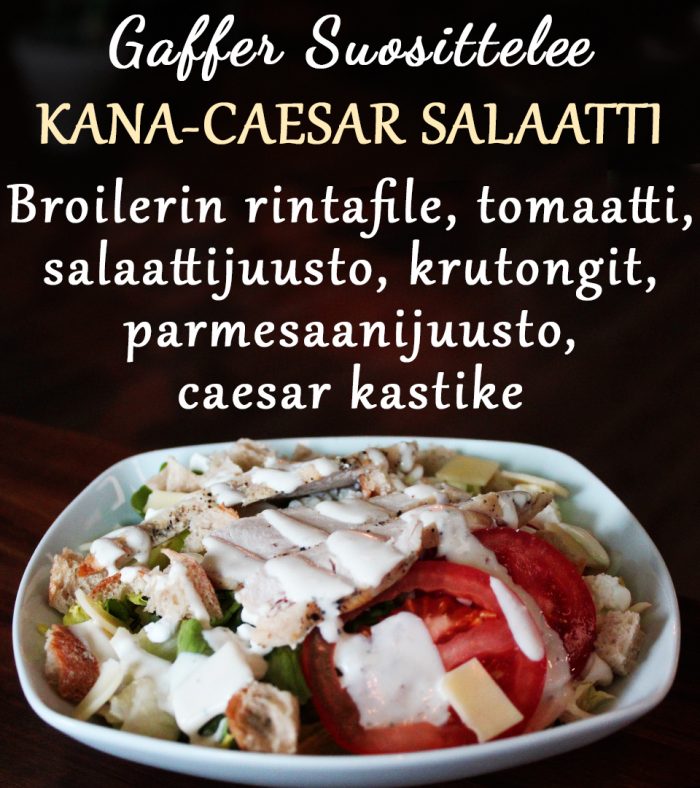 Kana-caesar salaatti – Gaffer Cafe